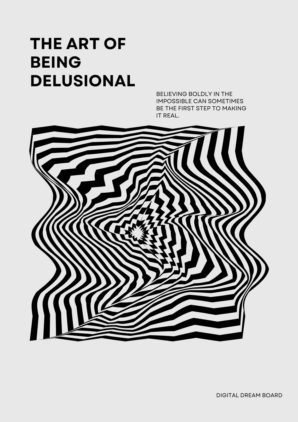 The Art of Being Delusional Printable Wall Art. - Etsy