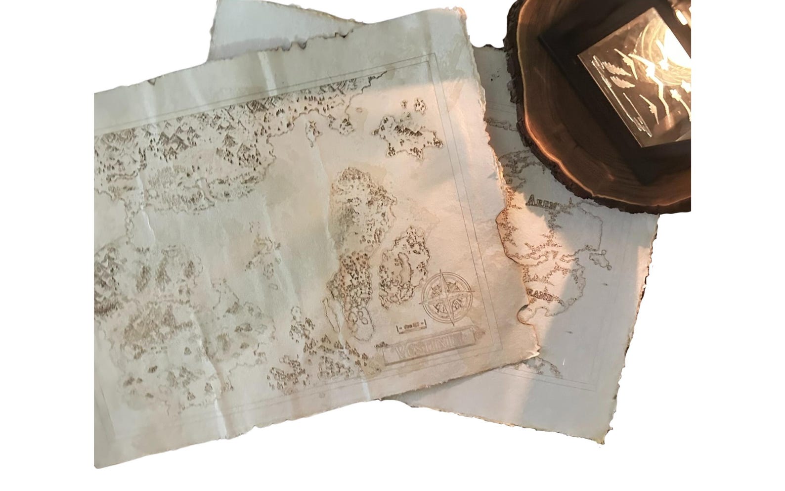 Custom D&D 5e Fantasy Map | Laser Engraved Masterpiece | TTRPG DM Gift ...
