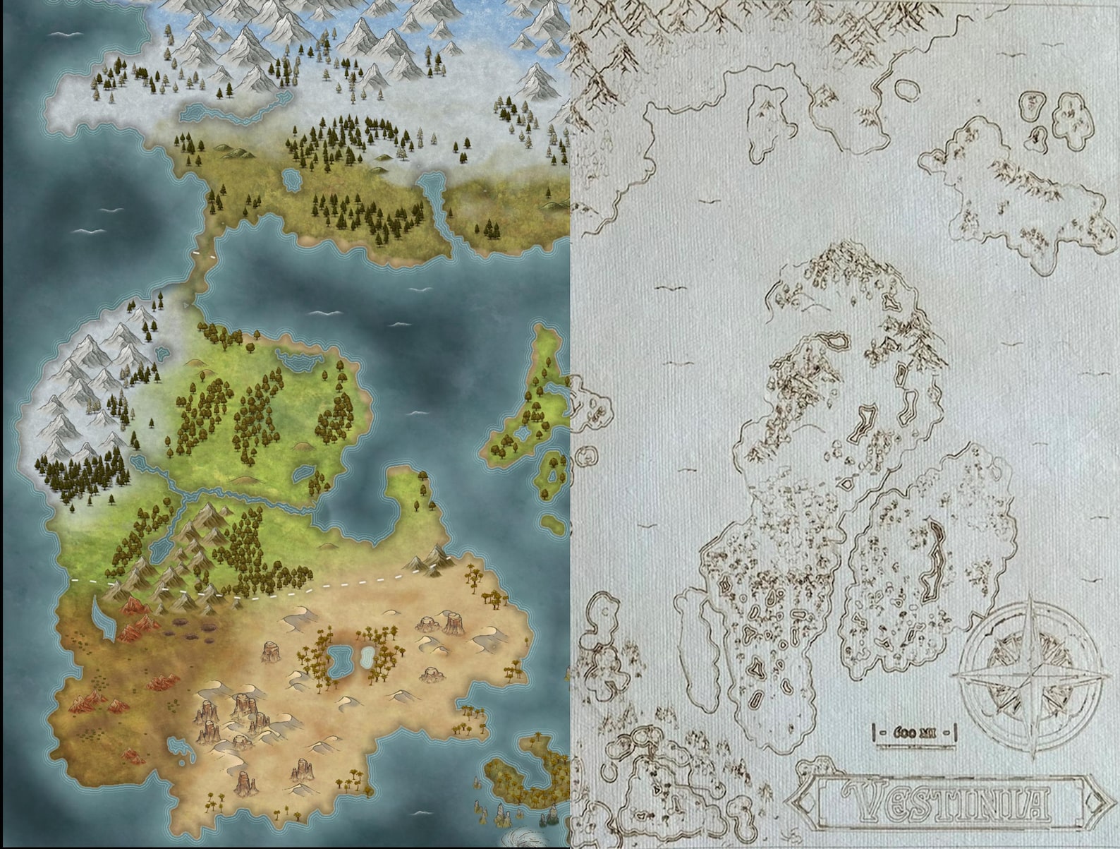 Custom D&D 5e Fantasy Map | Laser Engraved Masterpiece | TTRPG DM Gift ...