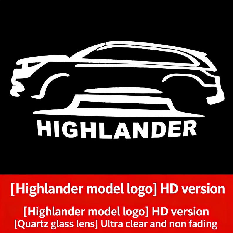 High Quality Toyota Highlander LED Door Logo Projector Lights – Ultra ...
