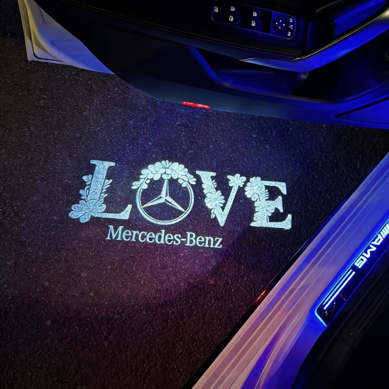 High Quality Mercedes-benz LED Door Logo Projection Lights – Ultra HD ...