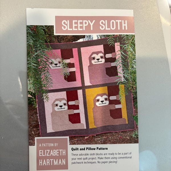 Sloth Quilt Pattern - Etsy