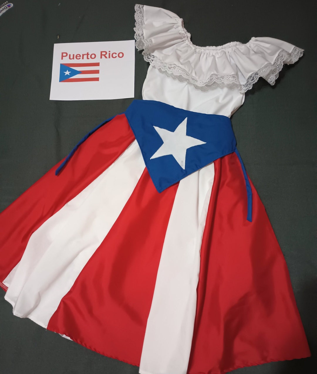 Traditional Puerto Rico Dress , Made to Order. Girls and Adults - Etsy