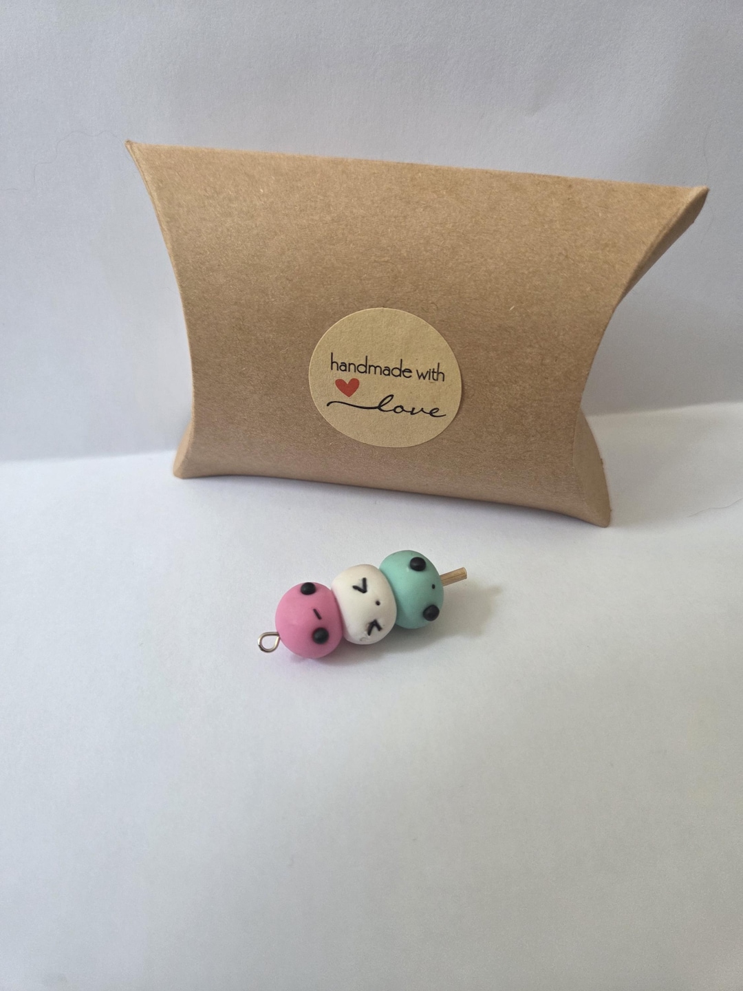Cute Mochi on a Stick, Kawaii Clay Fimo Keychain, Aesthetic Preppy. - Etsy