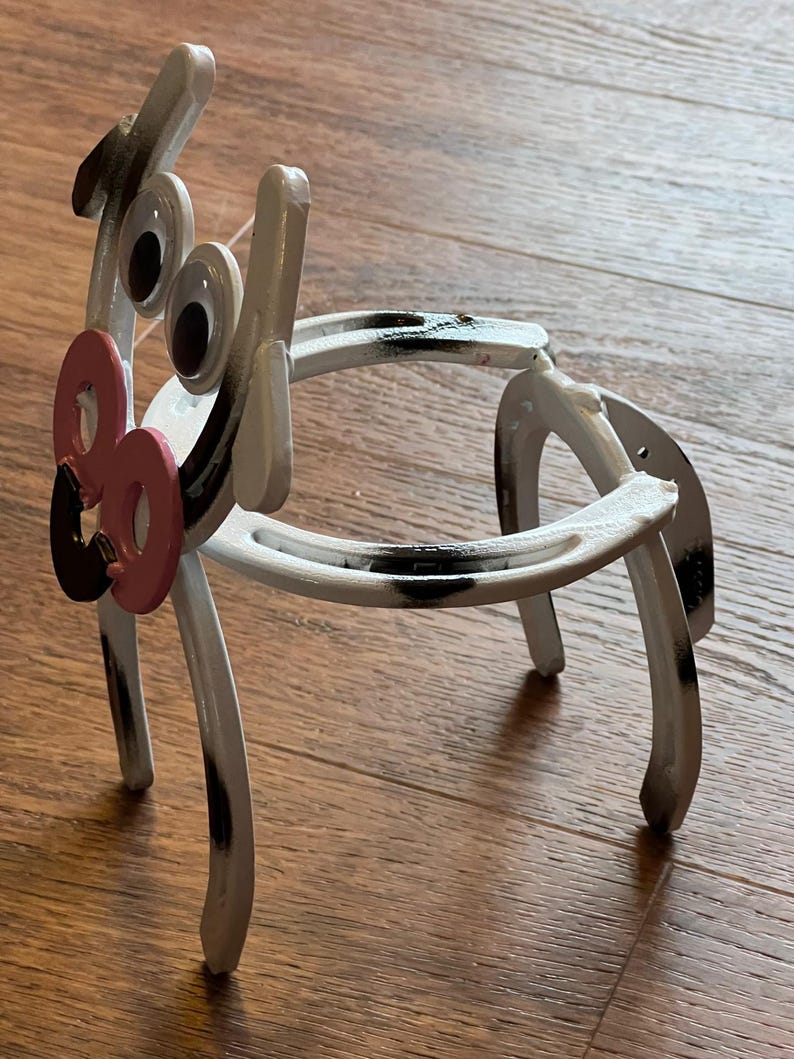 Horseshoe Welded Cow - Etsy