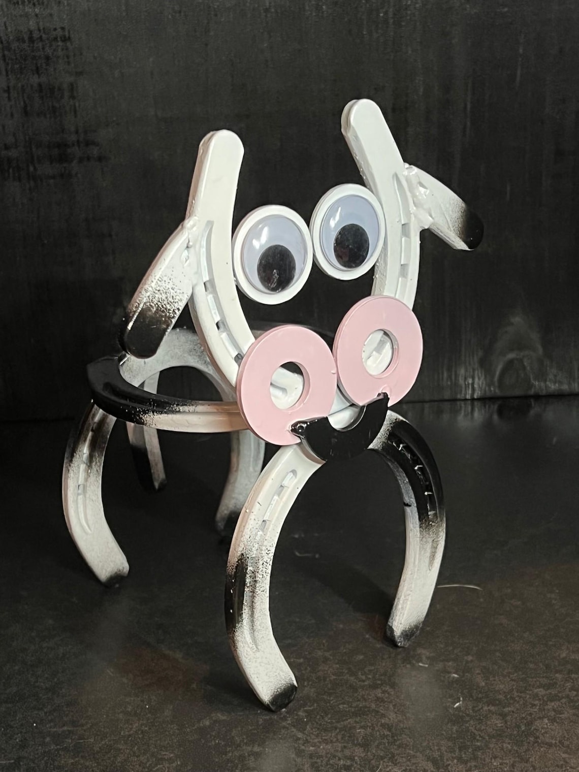 Horseshoe Welded Cow - Etsy