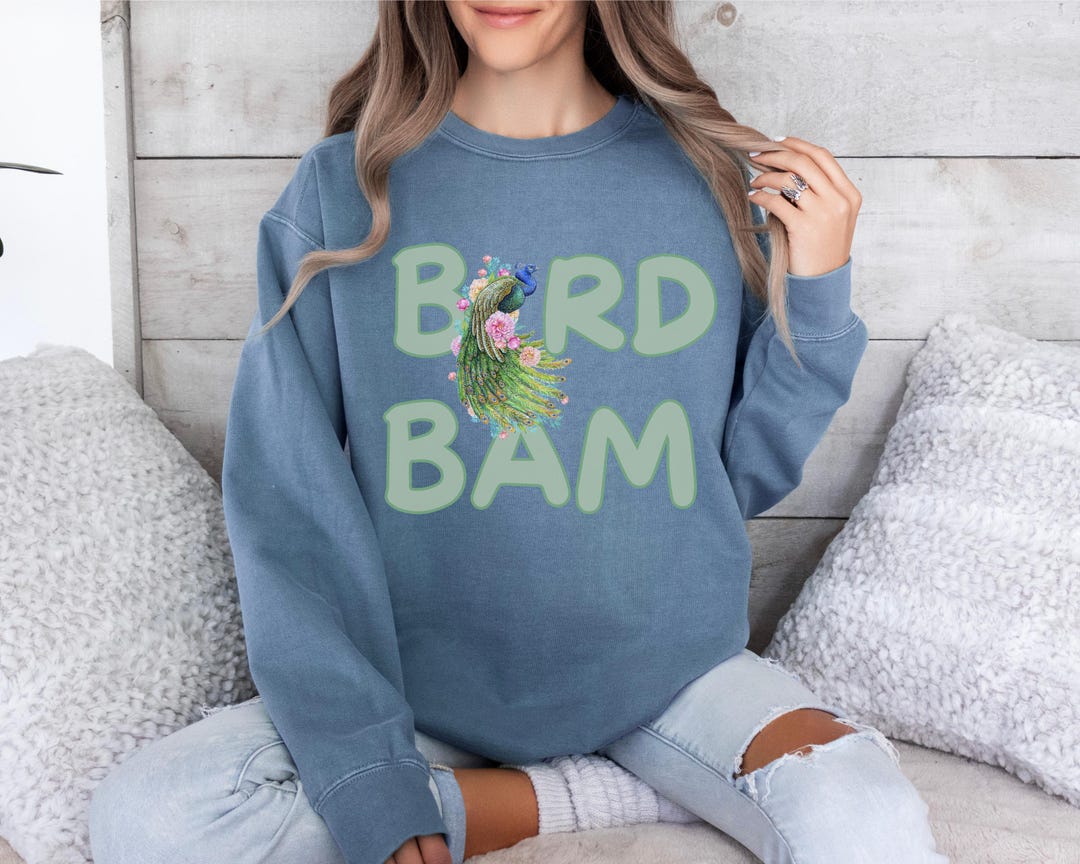 Bird BAM Mahjong Sweatshirt, Comfort Colors Sweater - Etsy