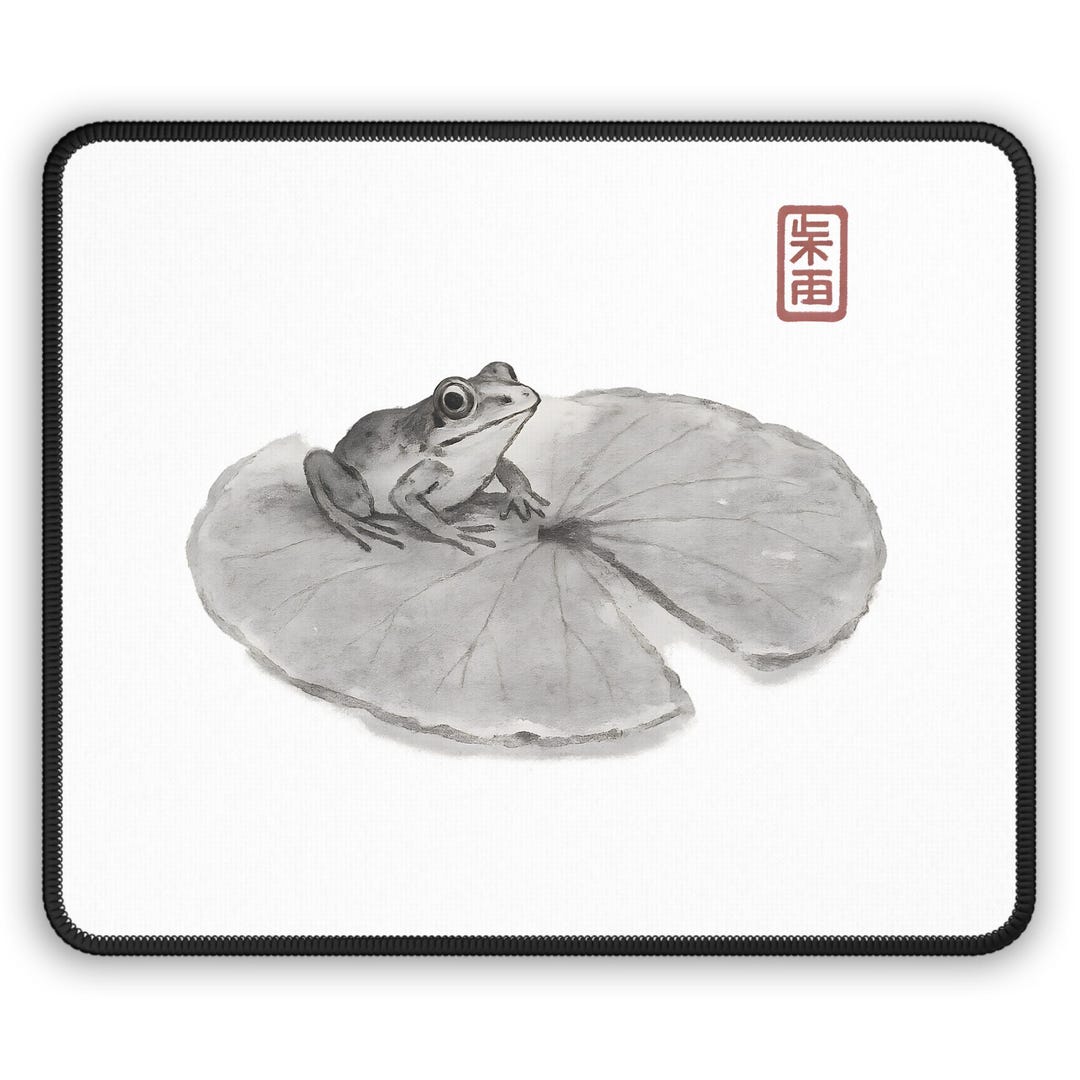 Zen Frog Gaming Mouse Pad, Office Decor, Gamer Gift, Unique Desk ...