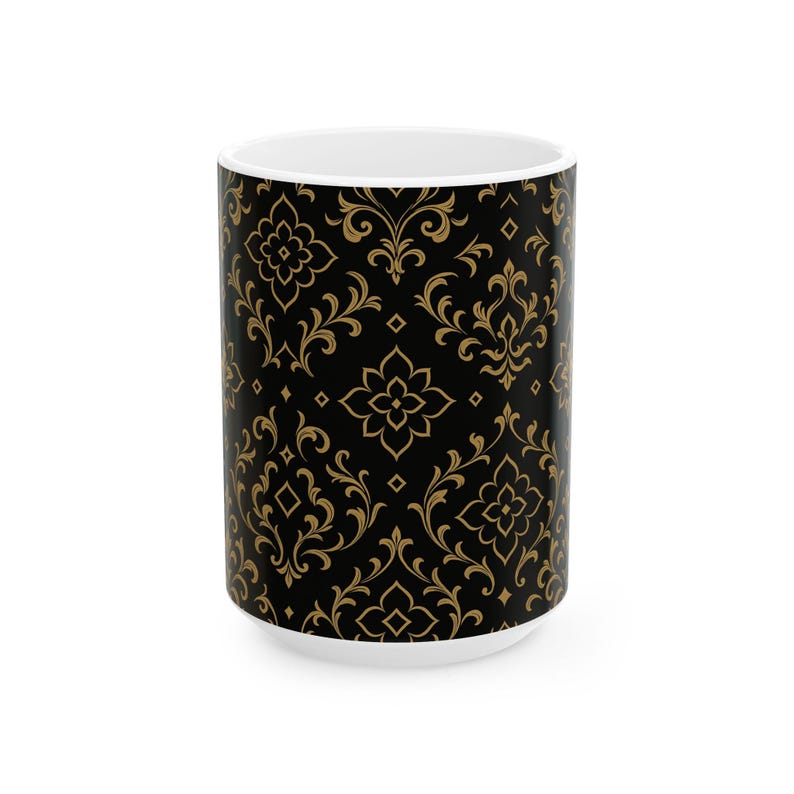 Thai Pattern Ceramic Mug, Traditional Thai Design Coffee Cup, 11oz ...
