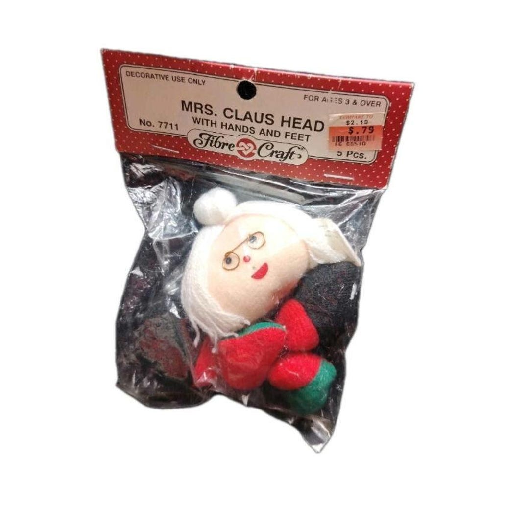 Fibre Craft Mrs Clause Head With Feet and Hands No 7711 5pcs Christmas ...