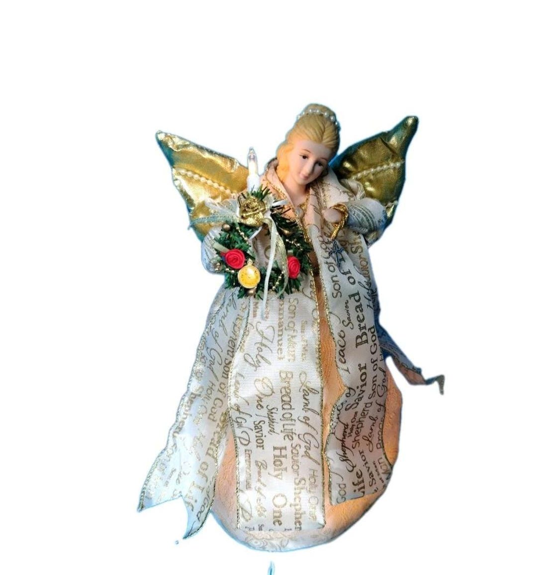 Home Interiors African American Angel Christmas Tree Topper 12