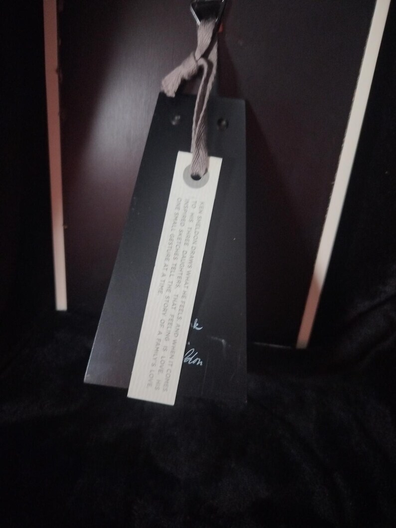 Dad & Daughter Art Sketch White HALLMARK "new World Every Day" Father's ...