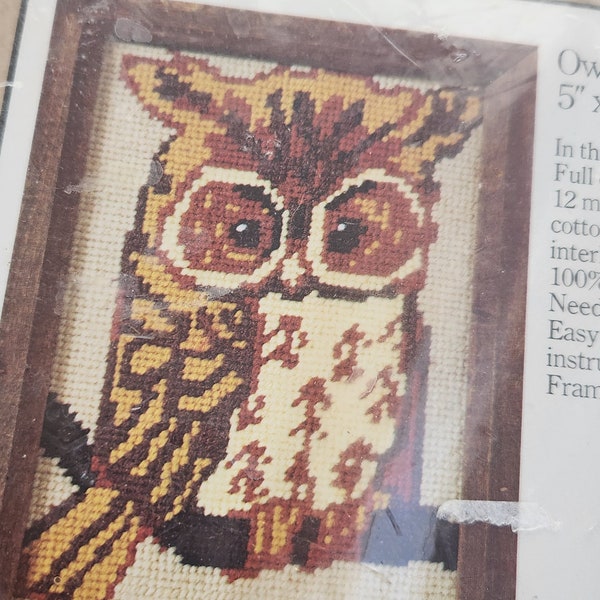 Owl Needlepoint - Etsy