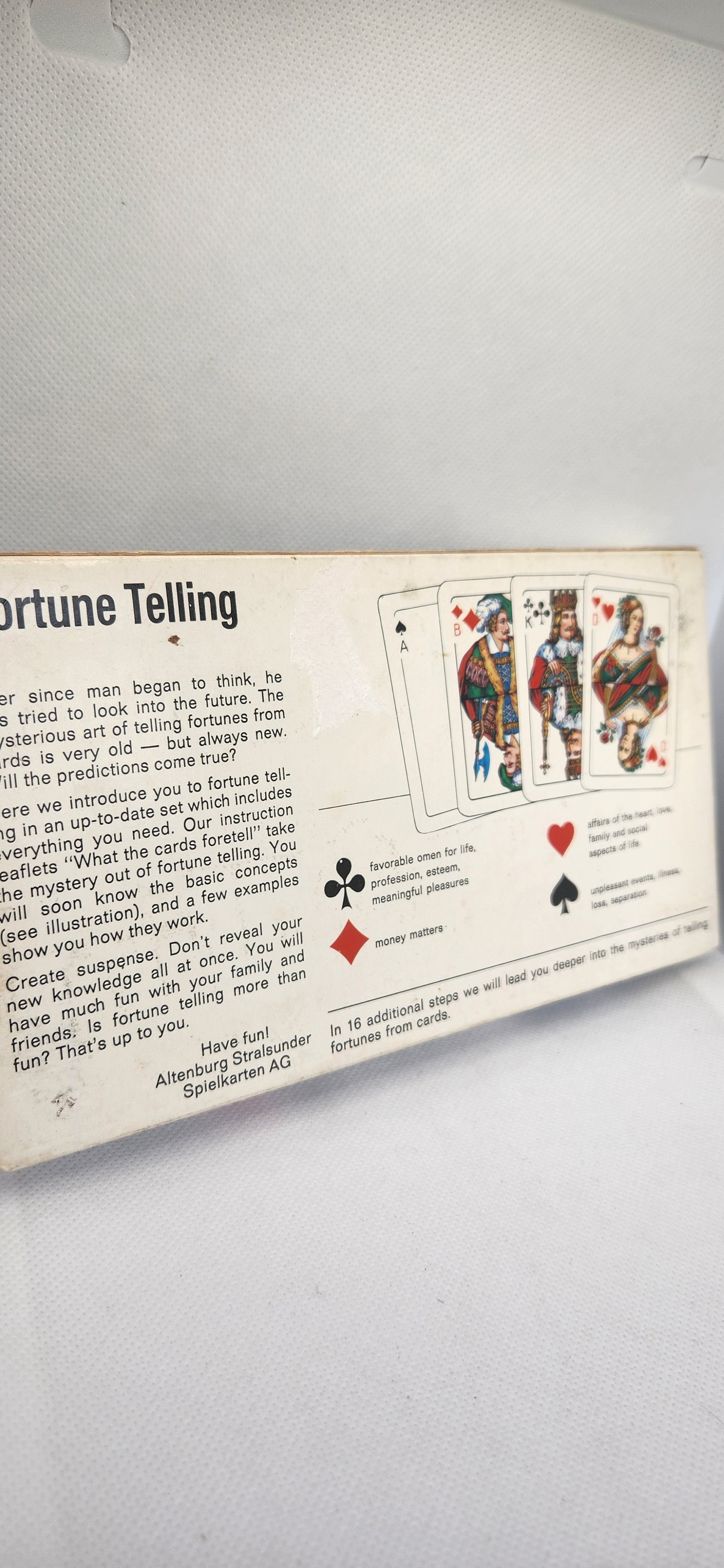 Retro Fortune Telling Set by Ace Made in Western Germany Rare and Hard ...