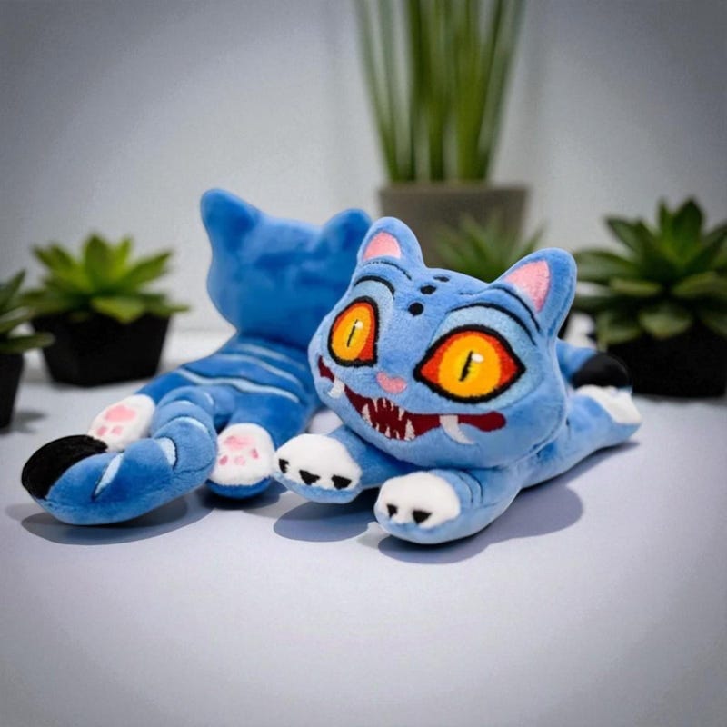 Kpop demon hunters demon cat plush - Etsy.de