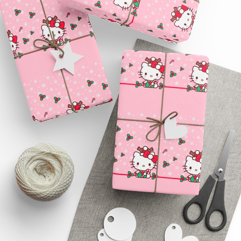 Hello Kittys Wrapping Paper - Etsy