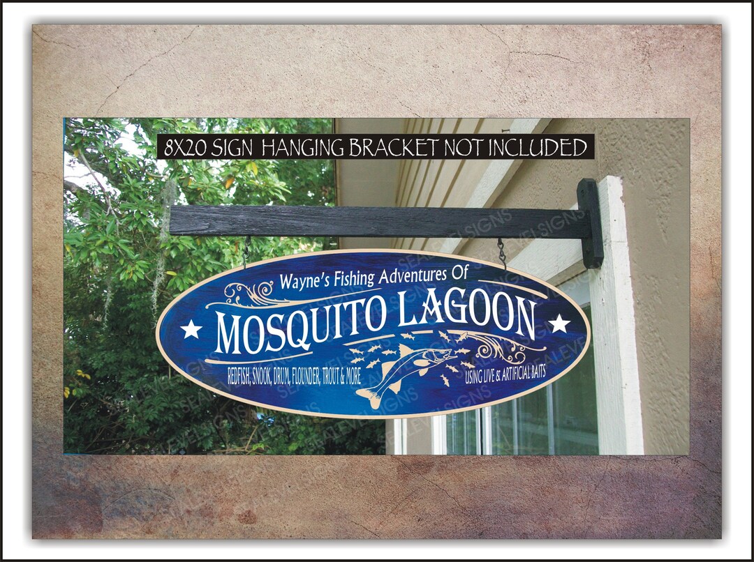 Saltwater Snook Mosquito Lagoon Fishing Fisherman Gift Family Name ...