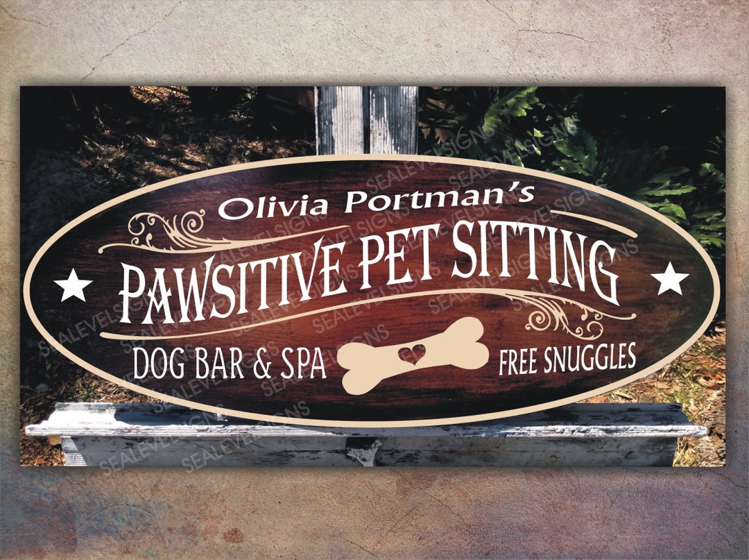 Dog Name Sign, Personalized Dog Name, Dog Bone Sign, Custom Dog Decor ...