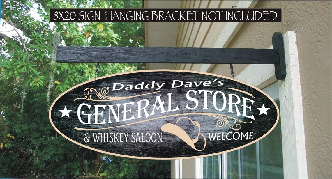 Western Sign General Store Cowboy Hat Gift Cowboy Decor - Etsy