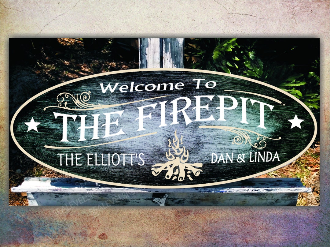 Camp Fire Camping Sign, Custom Camping Sign, Campfire Firepit RV ...