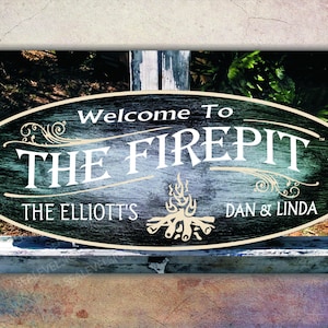 Camp Fire Camping Sign, Custom Camping Sign, Campfire Firepit RV ...