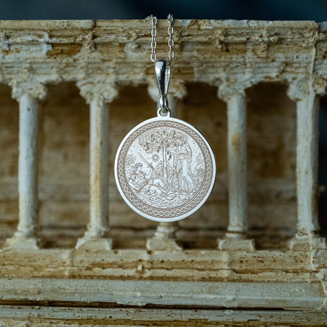 Pyramus and Thisbe Pendant Greek Mythology Necklace, Star-crossed Love ...