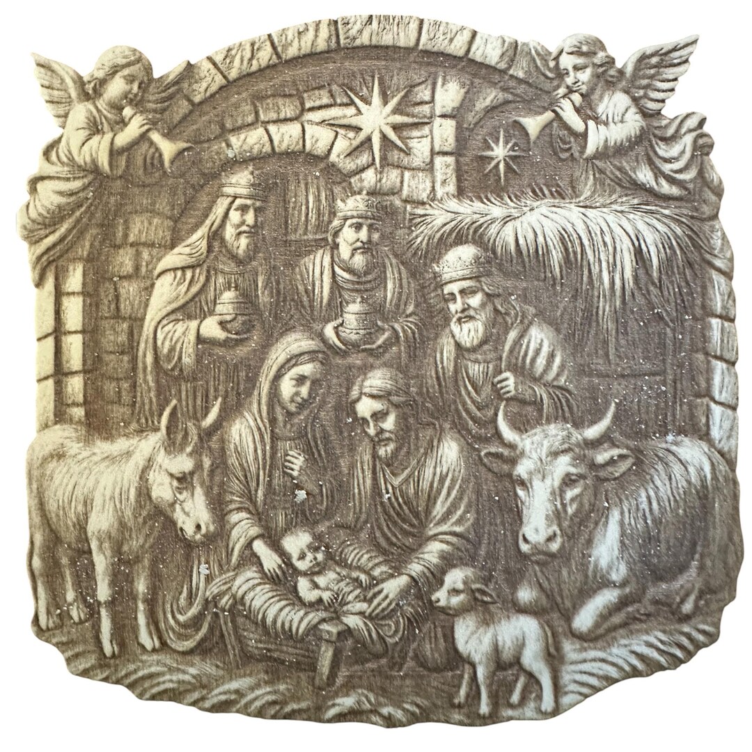 3D Engraved Nativity | Laser Cut Holy Family Decor | Christian ...
