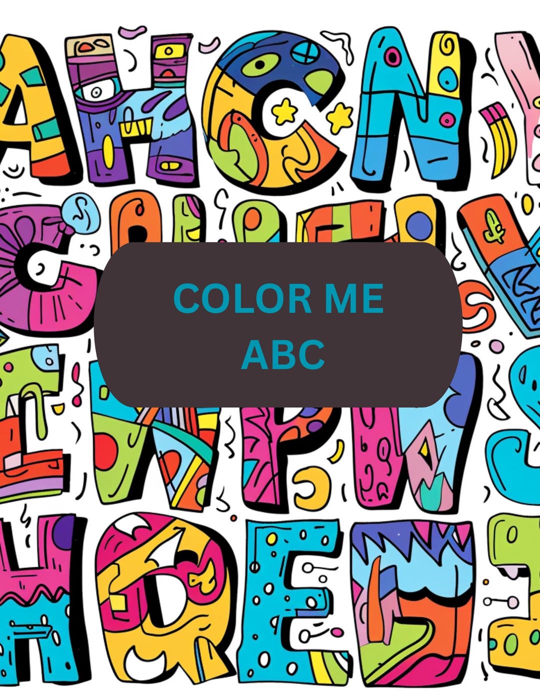 Color Me ABC – Printable Alphabet Coloring Pages for Kids, A to Z ...