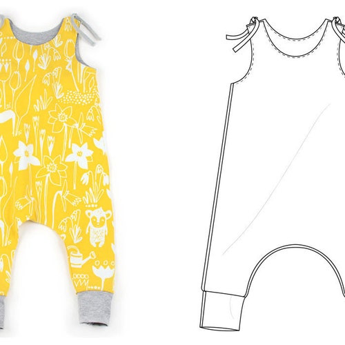 Romper PDF Sewing Pattern. - Etsy