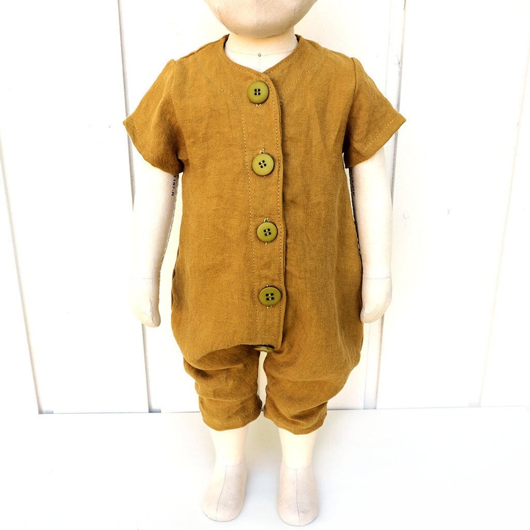 Eden Coverall Sewing Pattern for Double Gauze Linen or Knit - Etsy