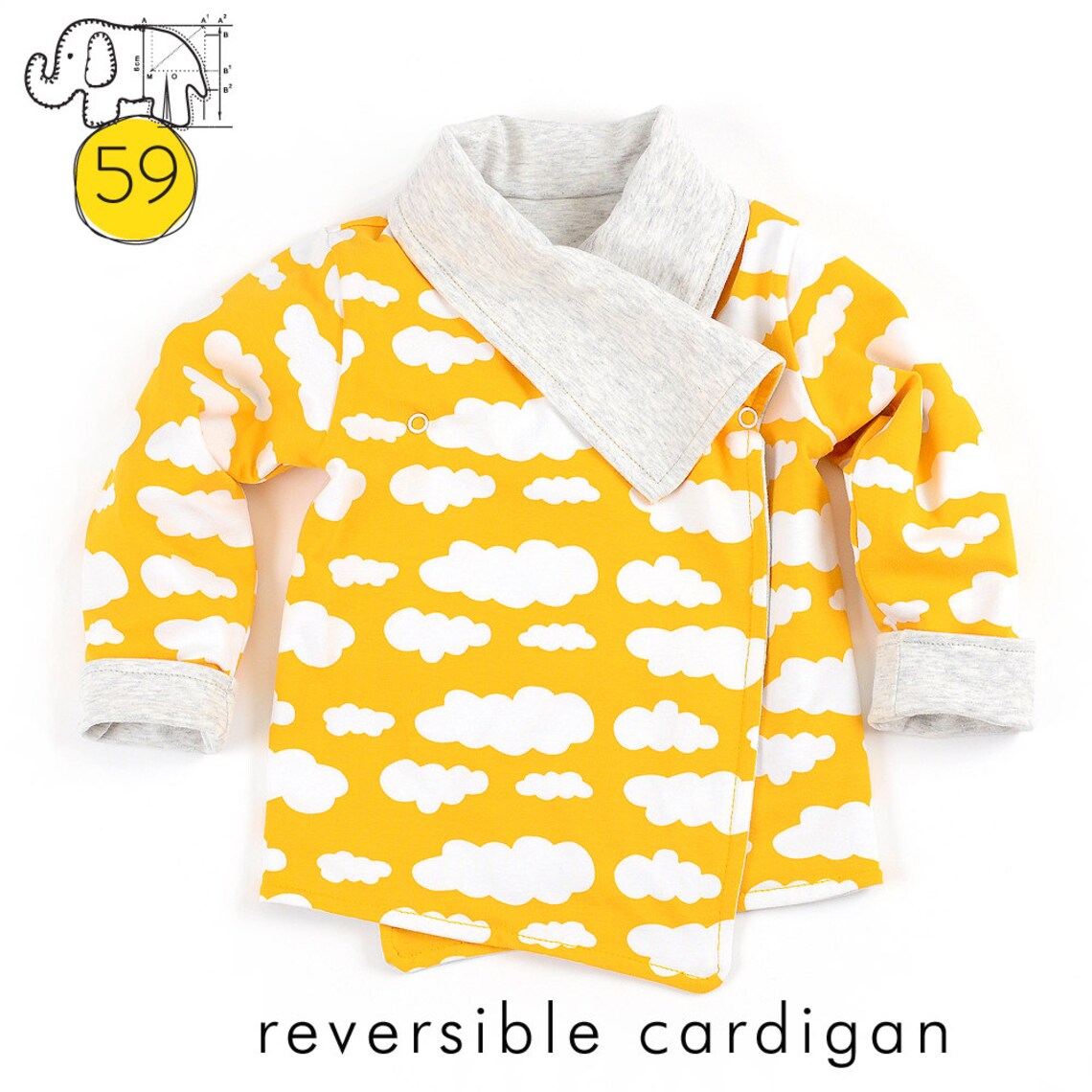 Reversible Wrap Cardigan Sewing Pattern // Photo Tutorial // - Etsy