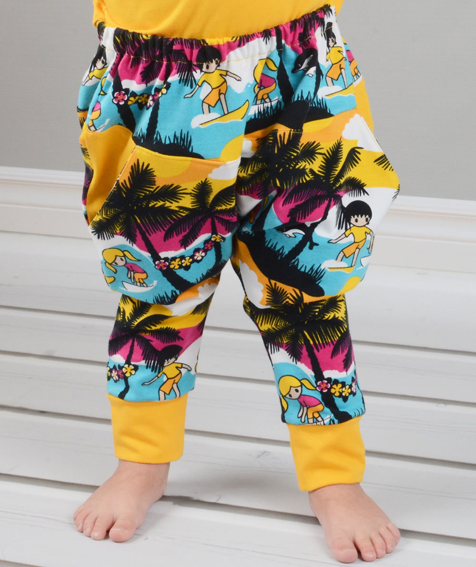 Baggy Pocket Pants Sewing Pattern for Baby and Toddler // - Etsy UK