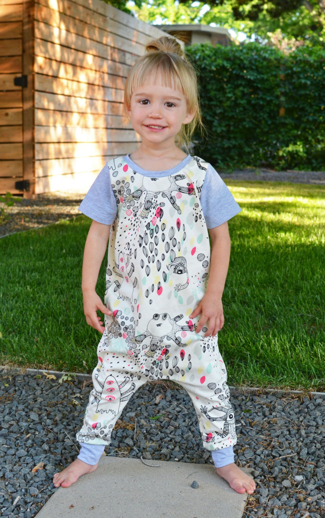 Harem Coverall Sewing Pattern // Long Short or Tank Top // | Etsy