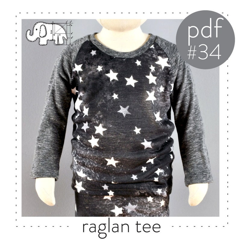 Raglan Shirt Pattern // Pdf Download // Photo Tutorial // Long - Etsy UK