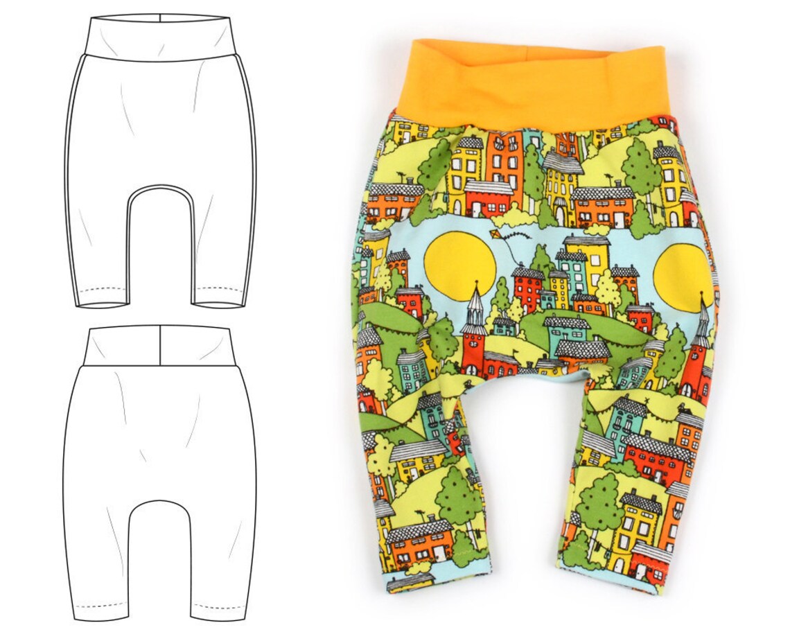 Harem pants pdf sewing pattern // digital download // photo | Etsy