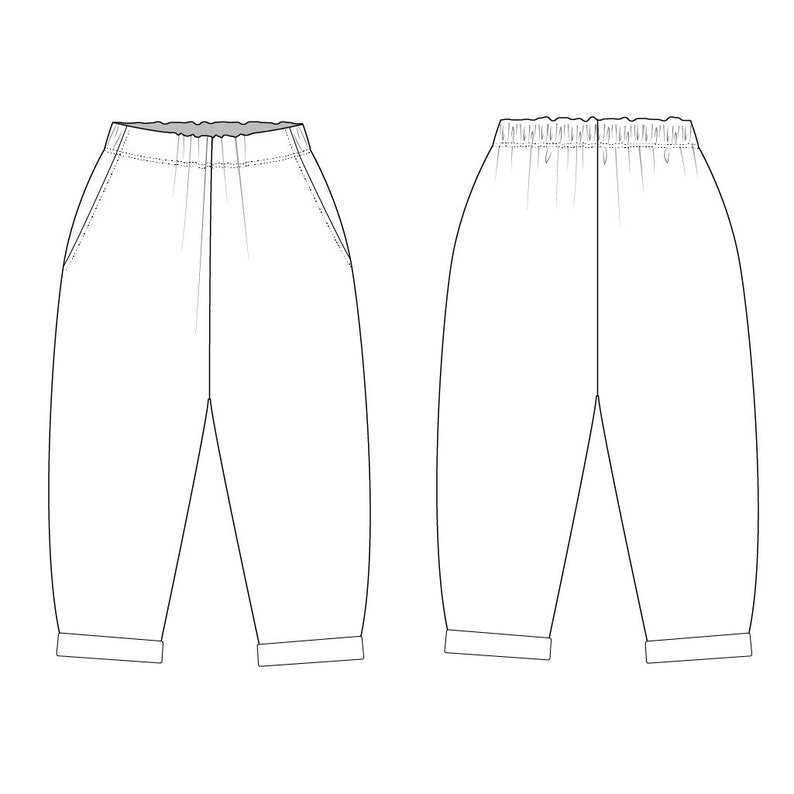 Vintage Style Pants Sewing Pattern Pdf Download Size 6-14 | Etsy