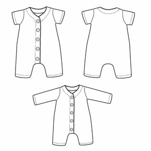 Eden Coverall Sewing Pattern for Double Gauze Linen or Knit - Etsy