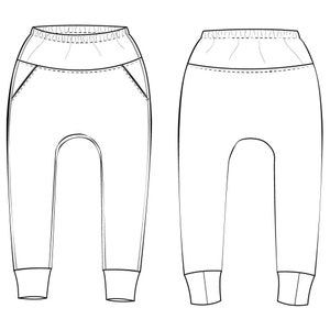 Joggers Sewing Pattern for Older Kids in 6-14 Range Pdf - Etsy