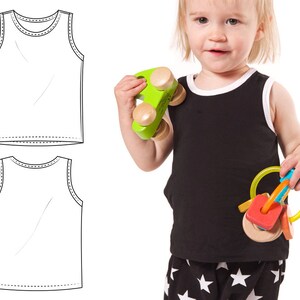 Kids Tank Top Pattern // Pdf Download // 0M-6T // Photo - Etsy Canada