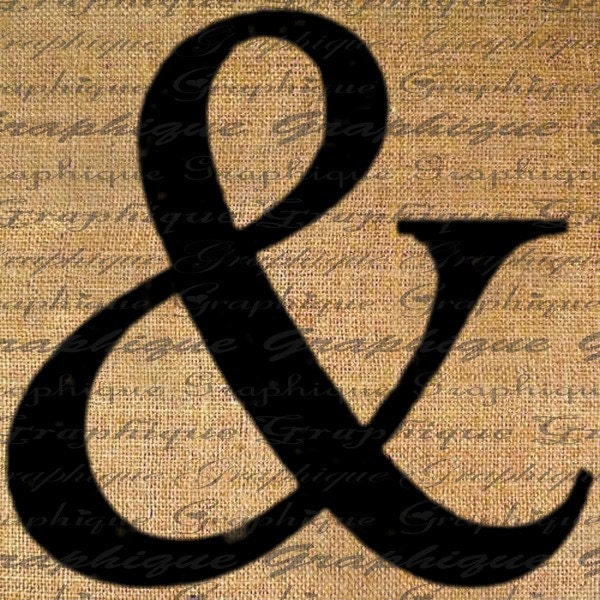 Giant Ampersand - Etsy