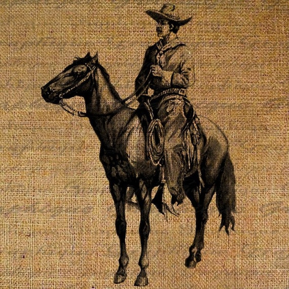 Western Cowboy And Horse