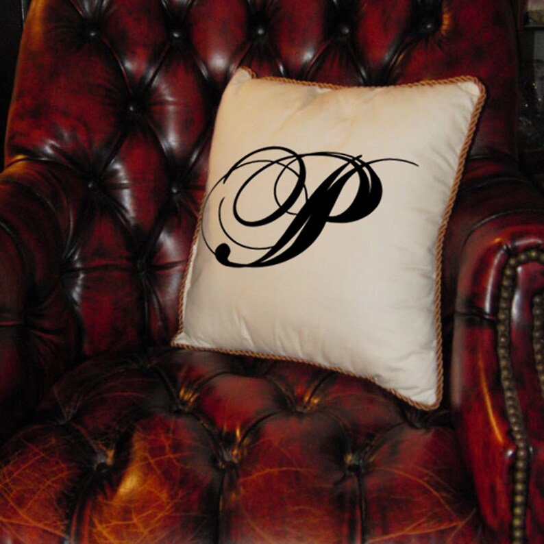 Monogram Initial Letter P Digital Collage Sheet Burlap Digital - Etsy