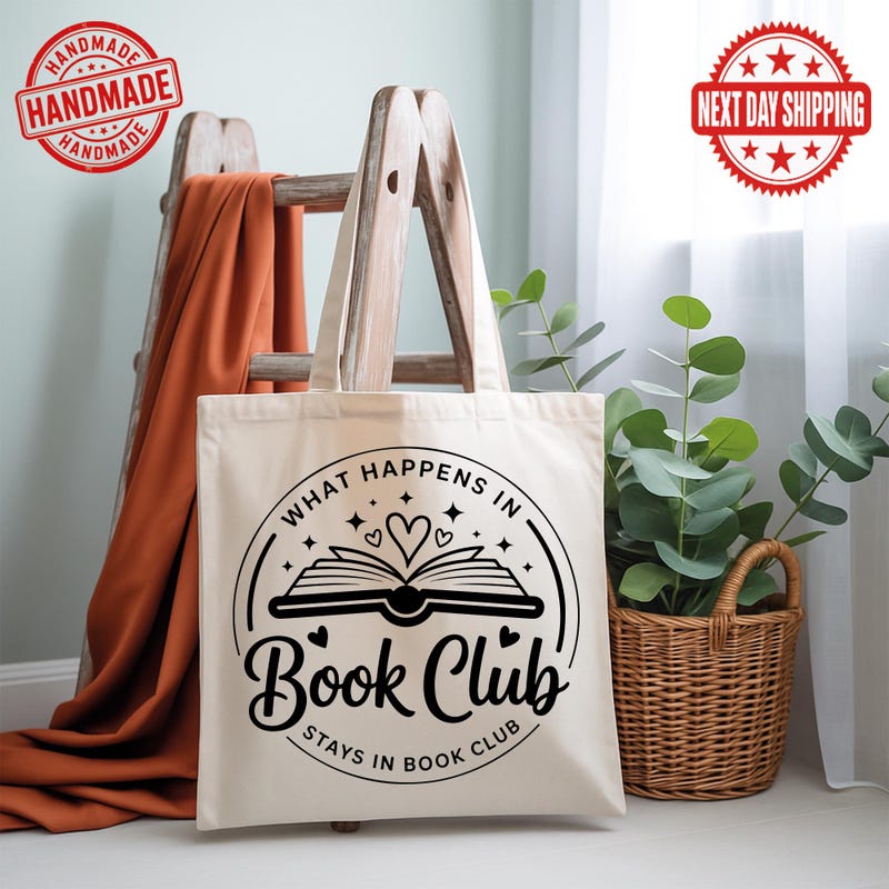 Book Club Tote Bags - Etsy