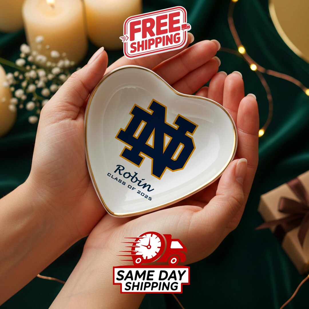 Custom University Logo Ceramic Trinket Dish, Graduation Gift - Etsy