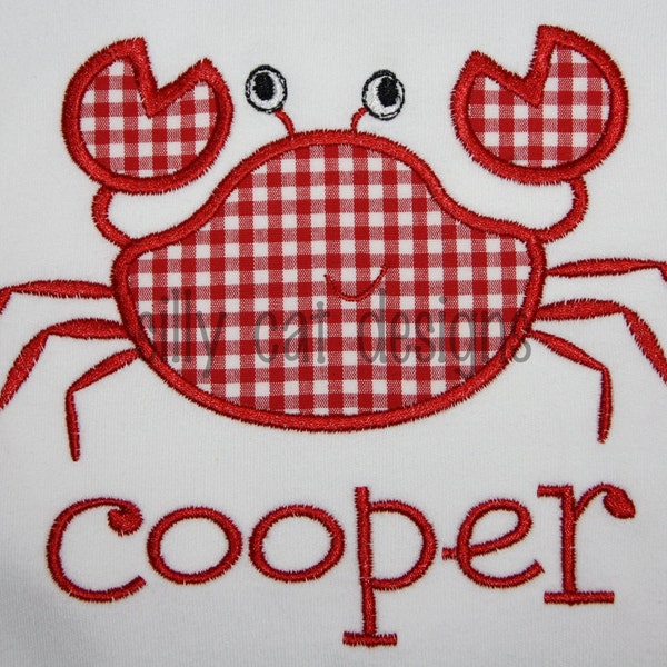 Crab Applique - Etsy