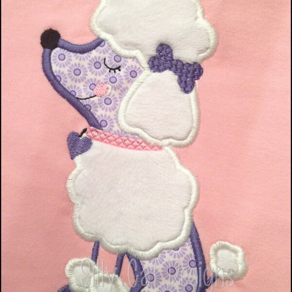 Poodle Applique - Etsy
