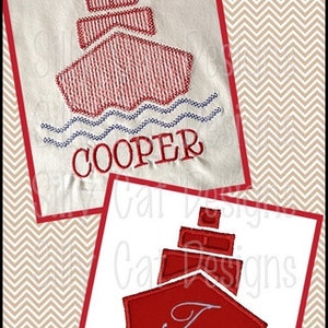 Applique Boat Design (2 Finishes) - Etsy