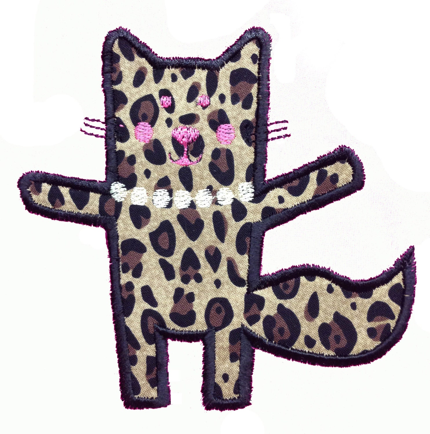 Prissy Kitty Cat Applique Design - Etsy