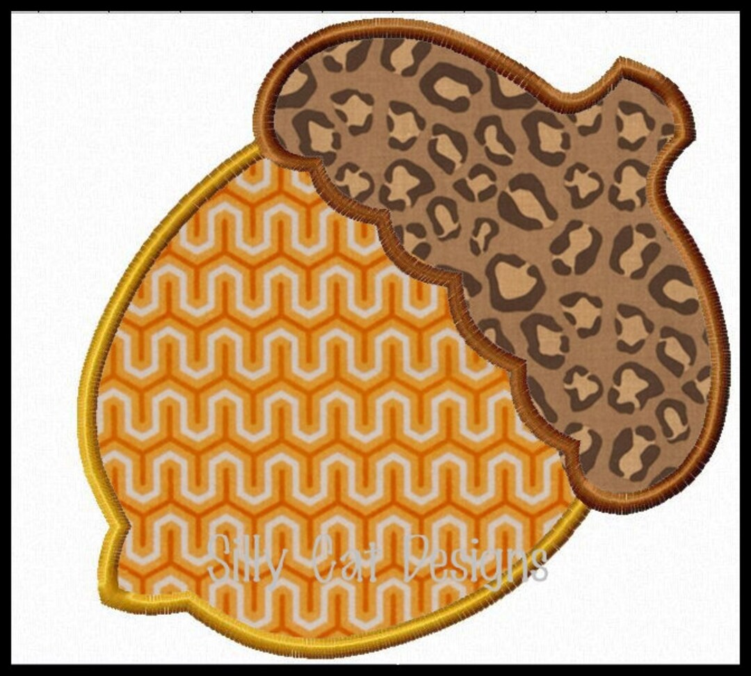 Acorn Applique Embroidery Design - Etsy