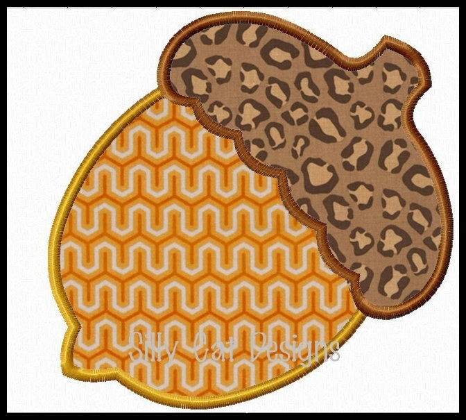 Acorn Applique Embroidery Design - Etsy